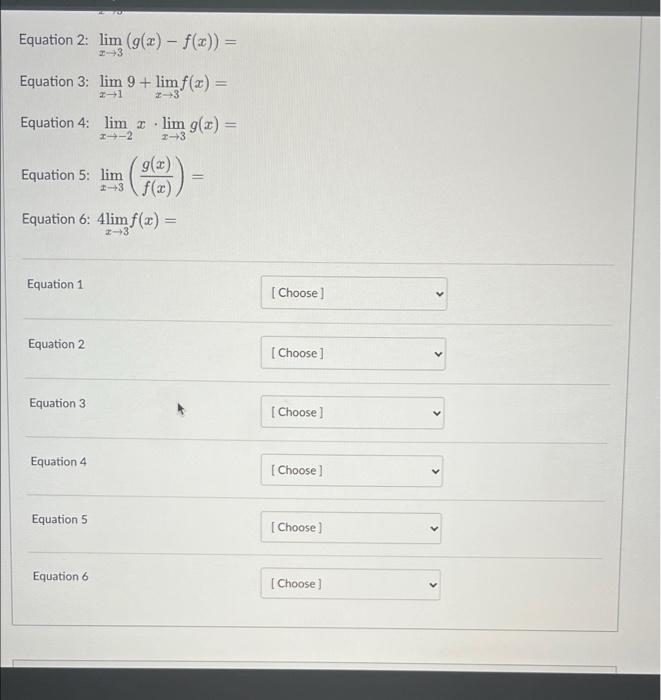 Solved Let f, and g be functions in which lim f(x) = 7 and | Chegg.com