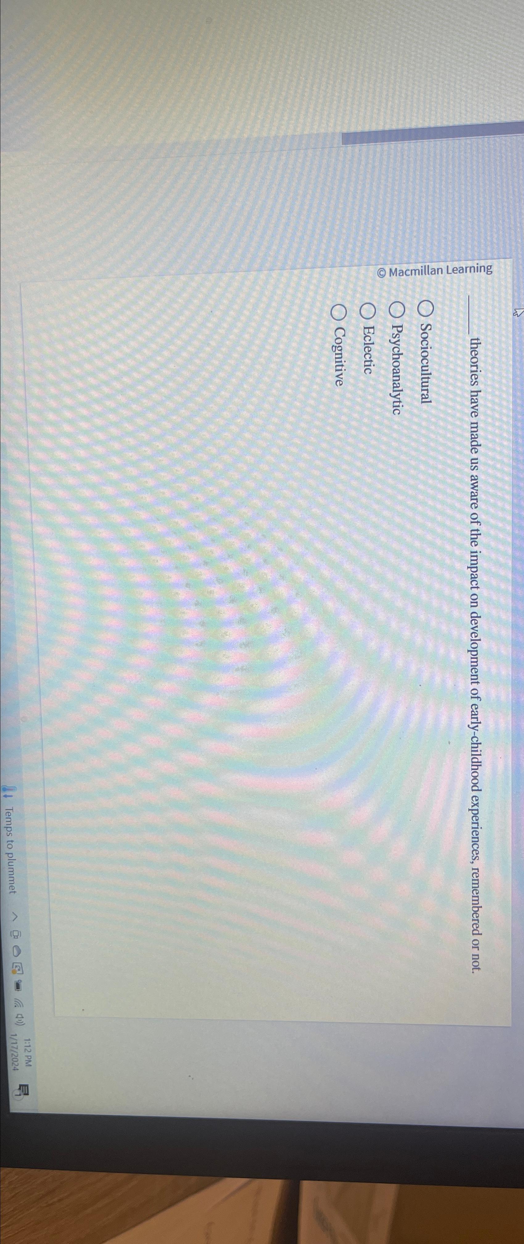 Solved ?eories have made us aware of the impact on | Chegg.com