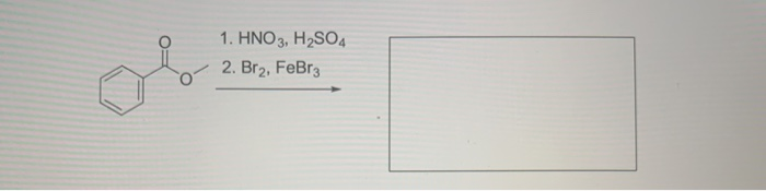 Solved 1. HNO3, H2SO4 2. Br2, FeBr3 | Chegg.com