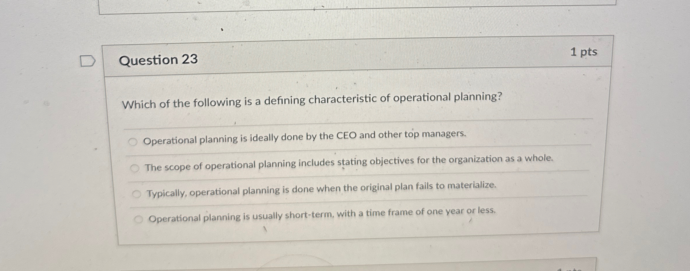 Solved Question 231 ﻿ptsWhich of the following is a defining | Chegg.com