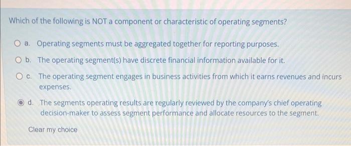 Solved Which of the following is NOT a component or | Chegg.com