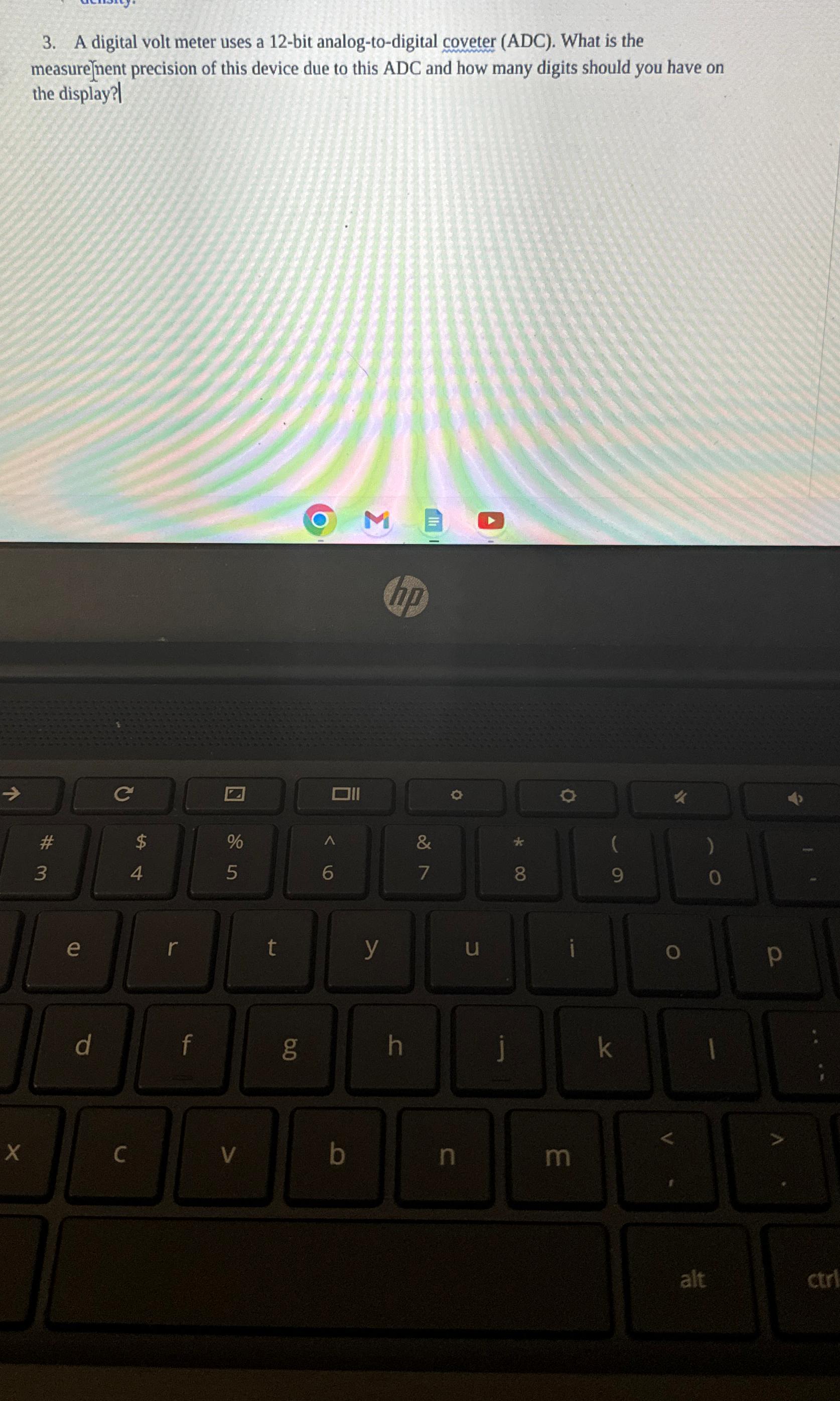 Solved A digital volt meter uses a 12-bit analog-to-digital | Chegg.com