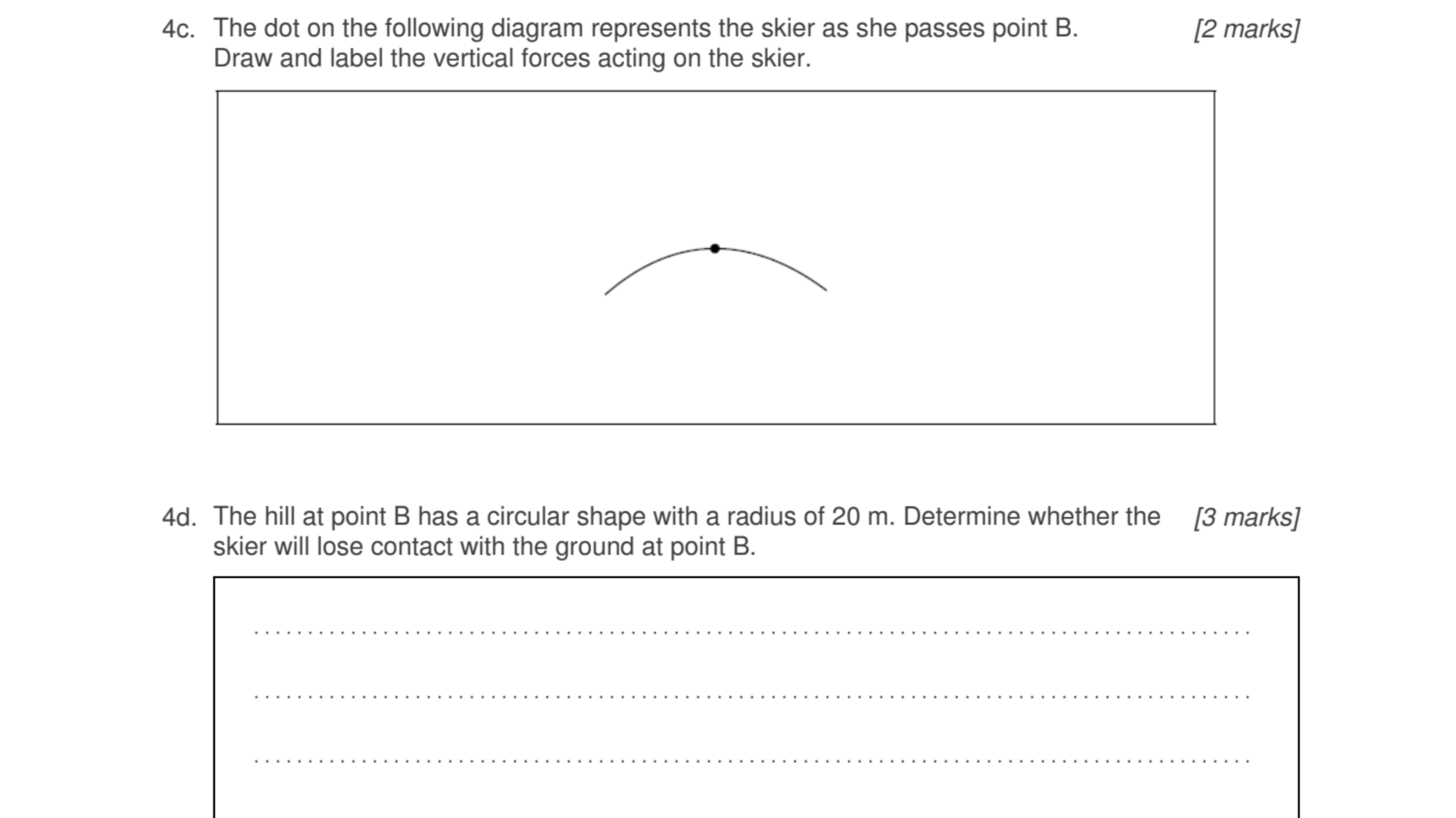 Solved 4c. ﻿The dot on the following diagram represents the | Chegg.com