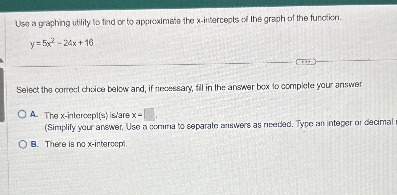 Solved Use a graphing utility to find or to approximate the | Chegg.com