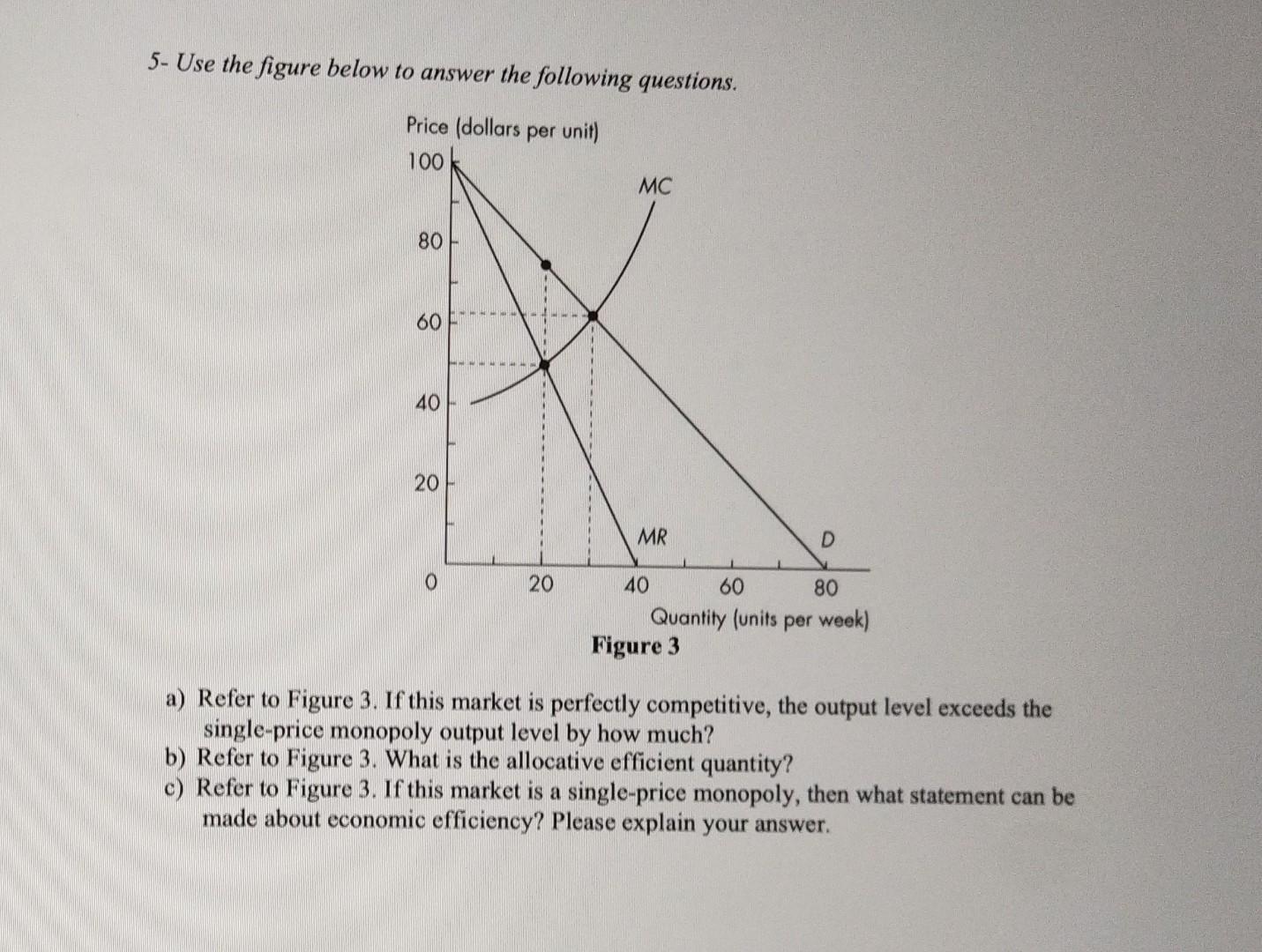 Solved 5- Use the figure below to answer the following | Chegg.com