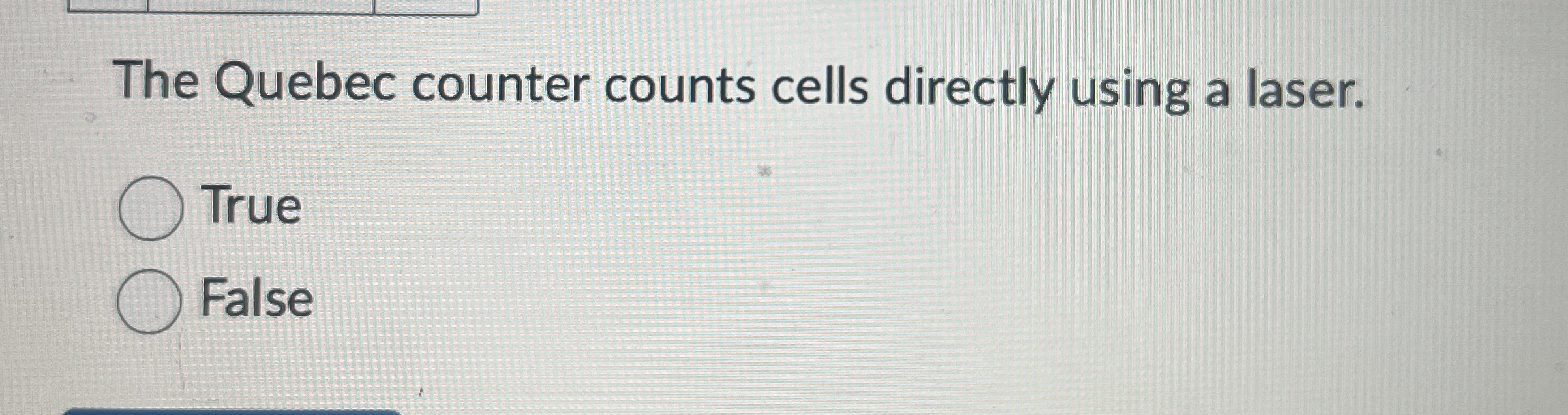 Solved The Quebec counter counts cells directly using a | Chegg.com