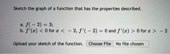 Solved sketch the graph of a function that has the | Chegg.com