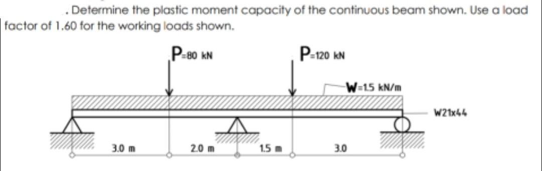 Solved Determine the plastic moment capacity of the | Chegg.com