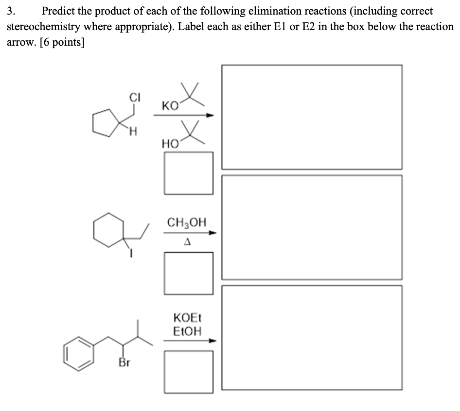 Solved Predict the product of each of the following | Chegg.com