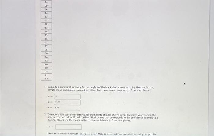 Solved The data set provided below contains the heights in | Chegg.com
