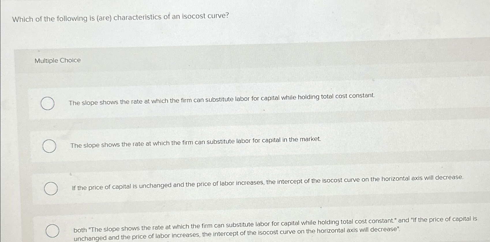 Solved Which Of The Following Is Are ﻿characteristics Of