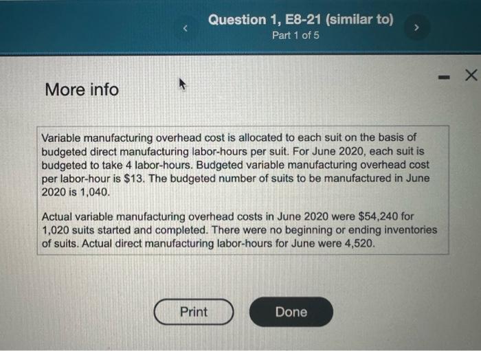 Solved Variable manufacturing overhead cost is allocated to | Chegg.com