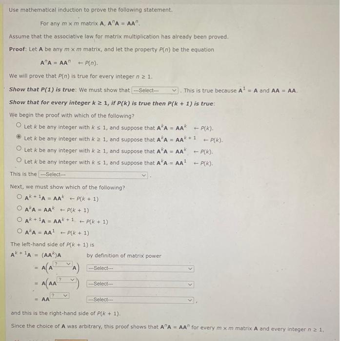 Solved Use mathematical induction to prove the following | Chegg.com