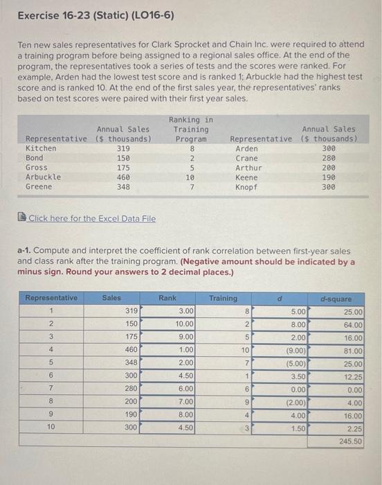 Solved Exercise 16-23 (Static) (L016-6) Ten new sales | Chegg.com