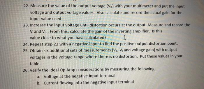 Solved V. Figure 9 Unity gain buffer Calculate the | Chegg.com