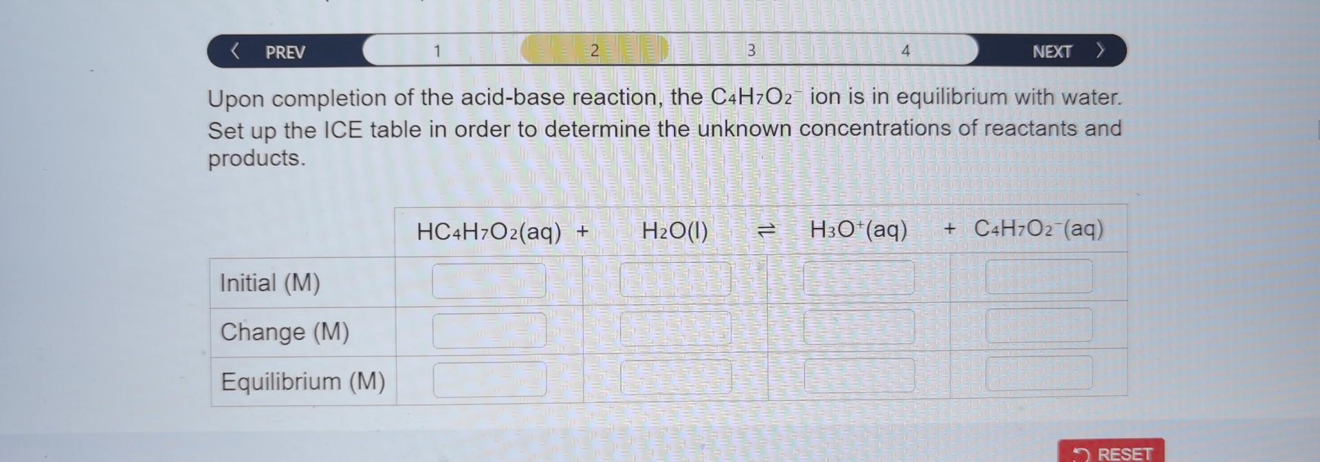 Solved A student was titrating a solution of HC4H7O2 with a | Chegg.com