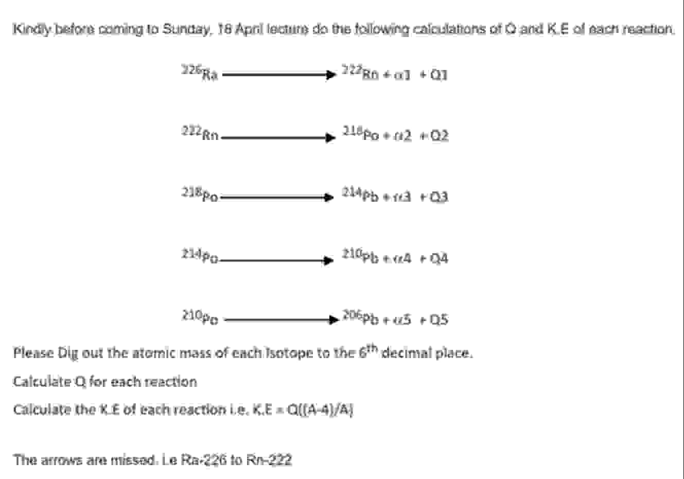 Solved {:2100-20pb+45+QsPlease Dig out the atemic mas of | Chegg.com