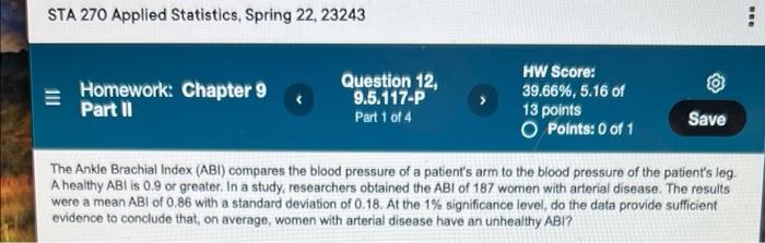 Solved STA 270 Applied Statistics, Spring 22, 23243 : BE | Chegg.com