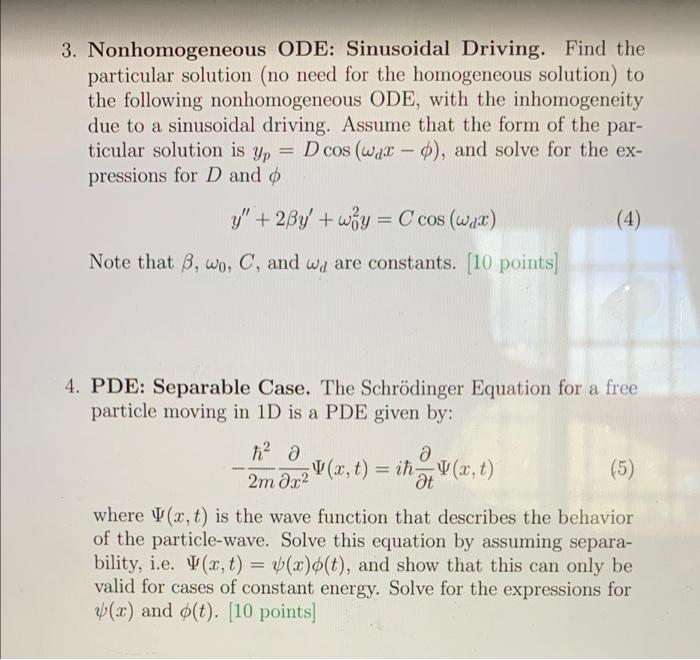 Solved 1. Homogeneous ODE. Consider the following | Chegg.com