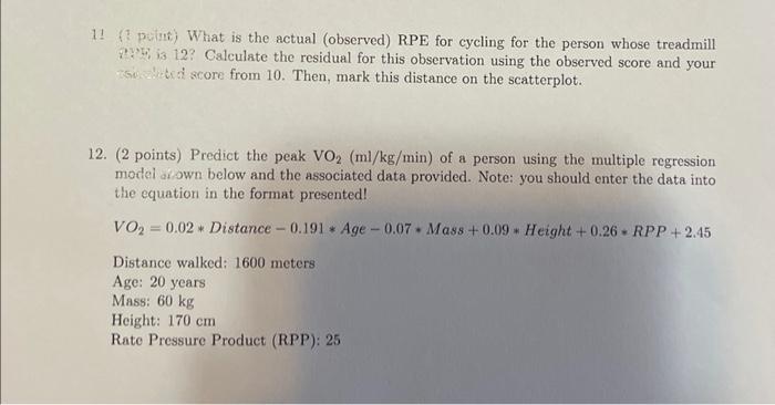 13. (1 point) List the variables from question 12 | Chegg.com