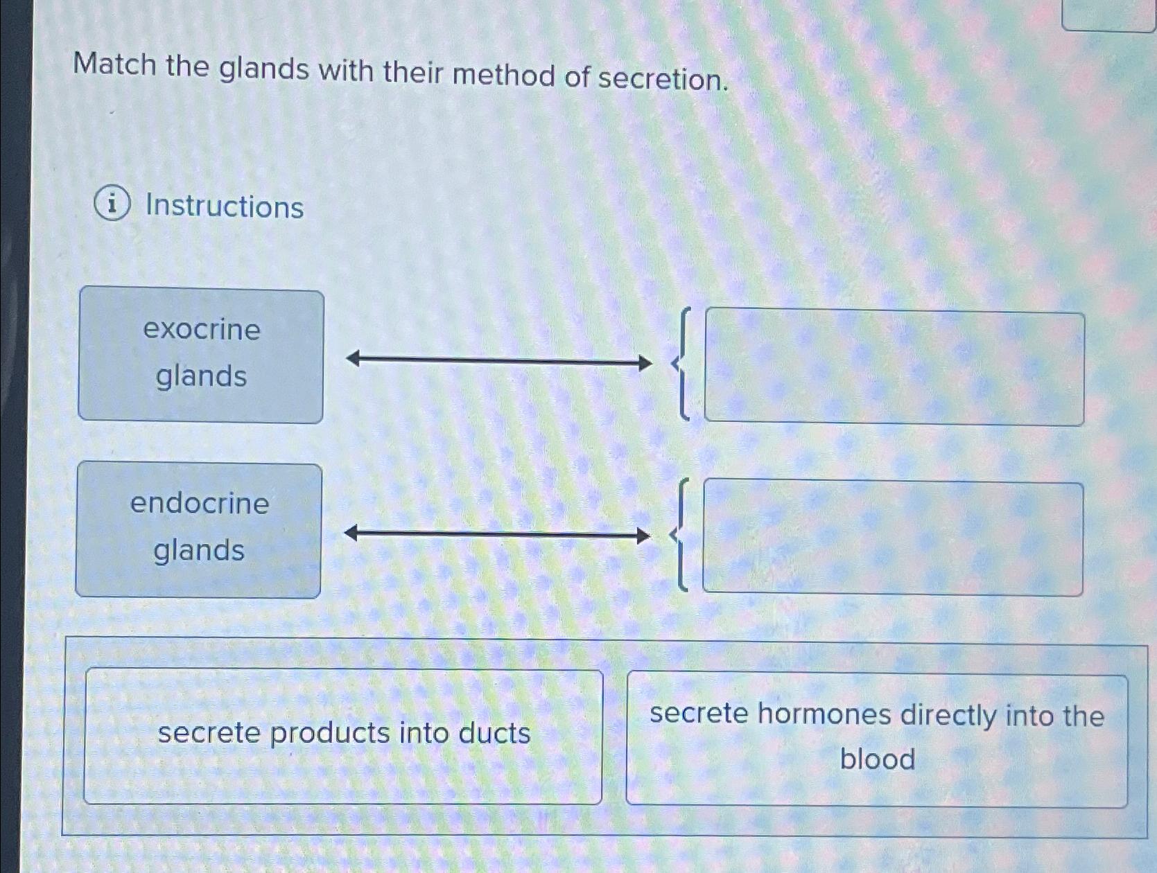 Solved Match the glands with their method of secretion.(i) | Chegg.com