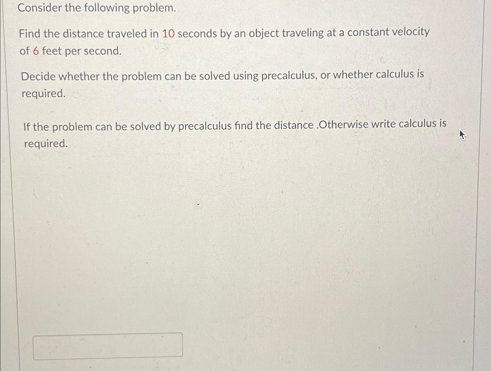 Solved Consider the following problem.Find the distance | Chegg.com