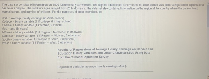 Solved The data set consists of information on 4800 | Chegg.com
