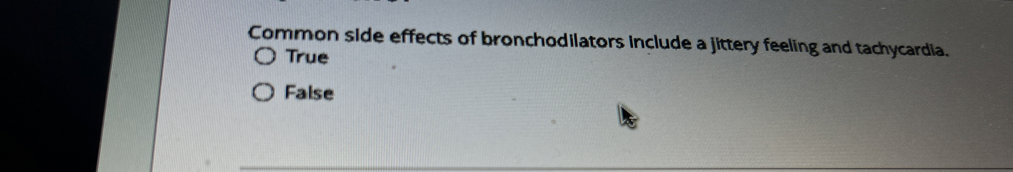 Solved Common side effects of bronchodilators include a | Chegg.com