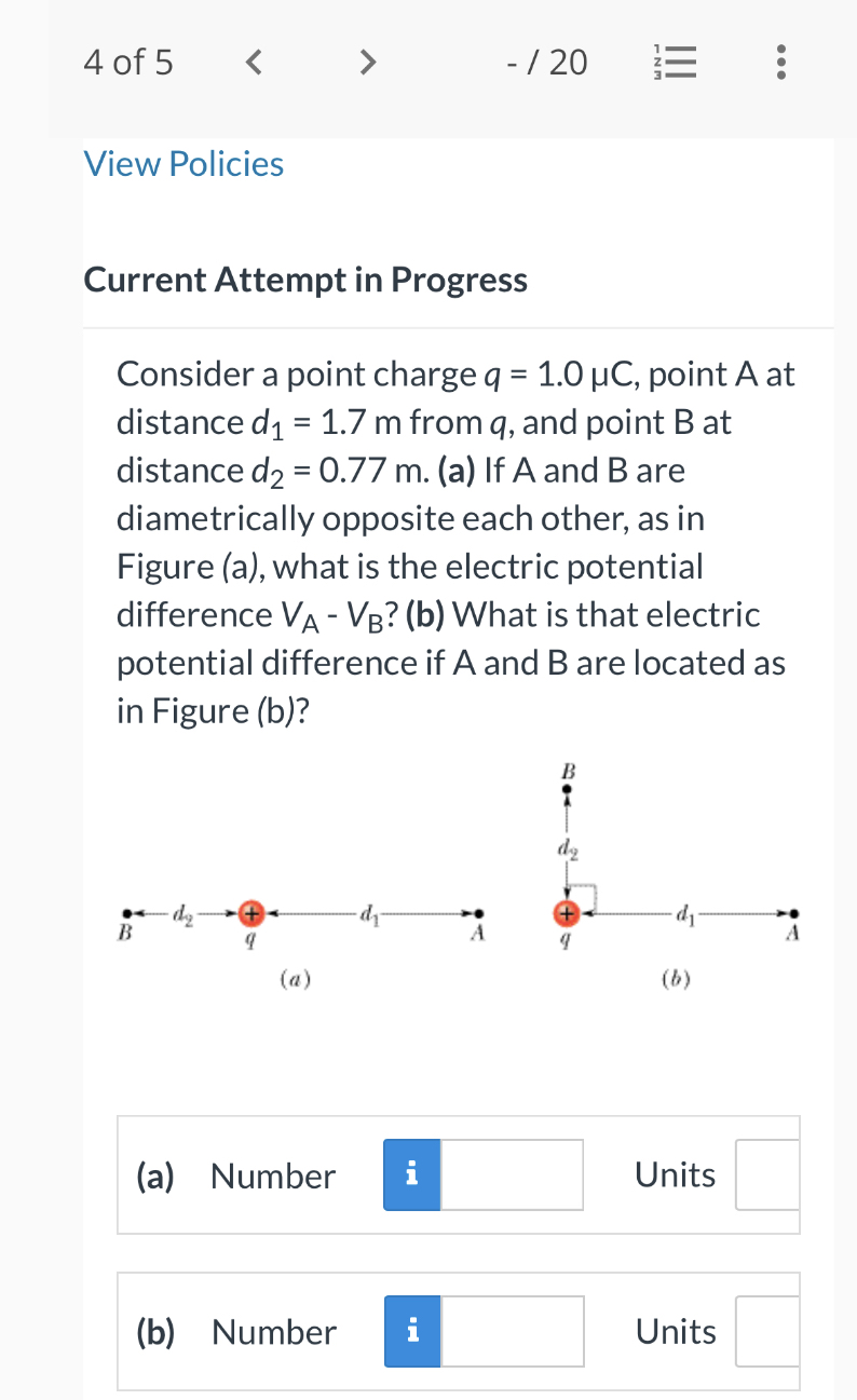 Solved 4 ﻿of 5/ 20View PoliciesCurrent Attempt in | Chegg.com