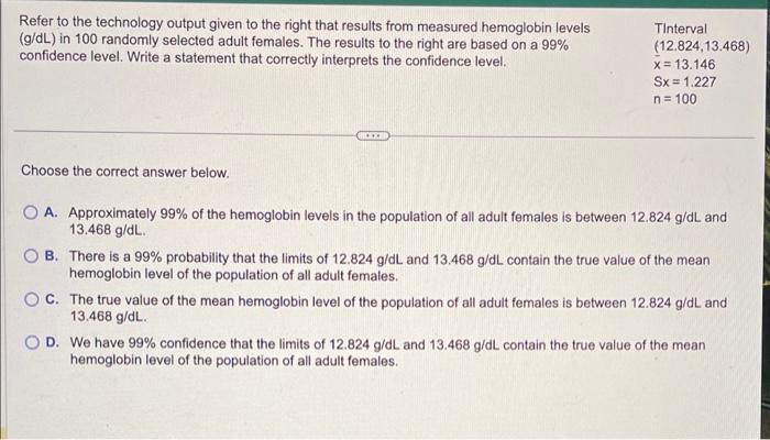 Solved Refer to the technology output given to the right | Chegg.com