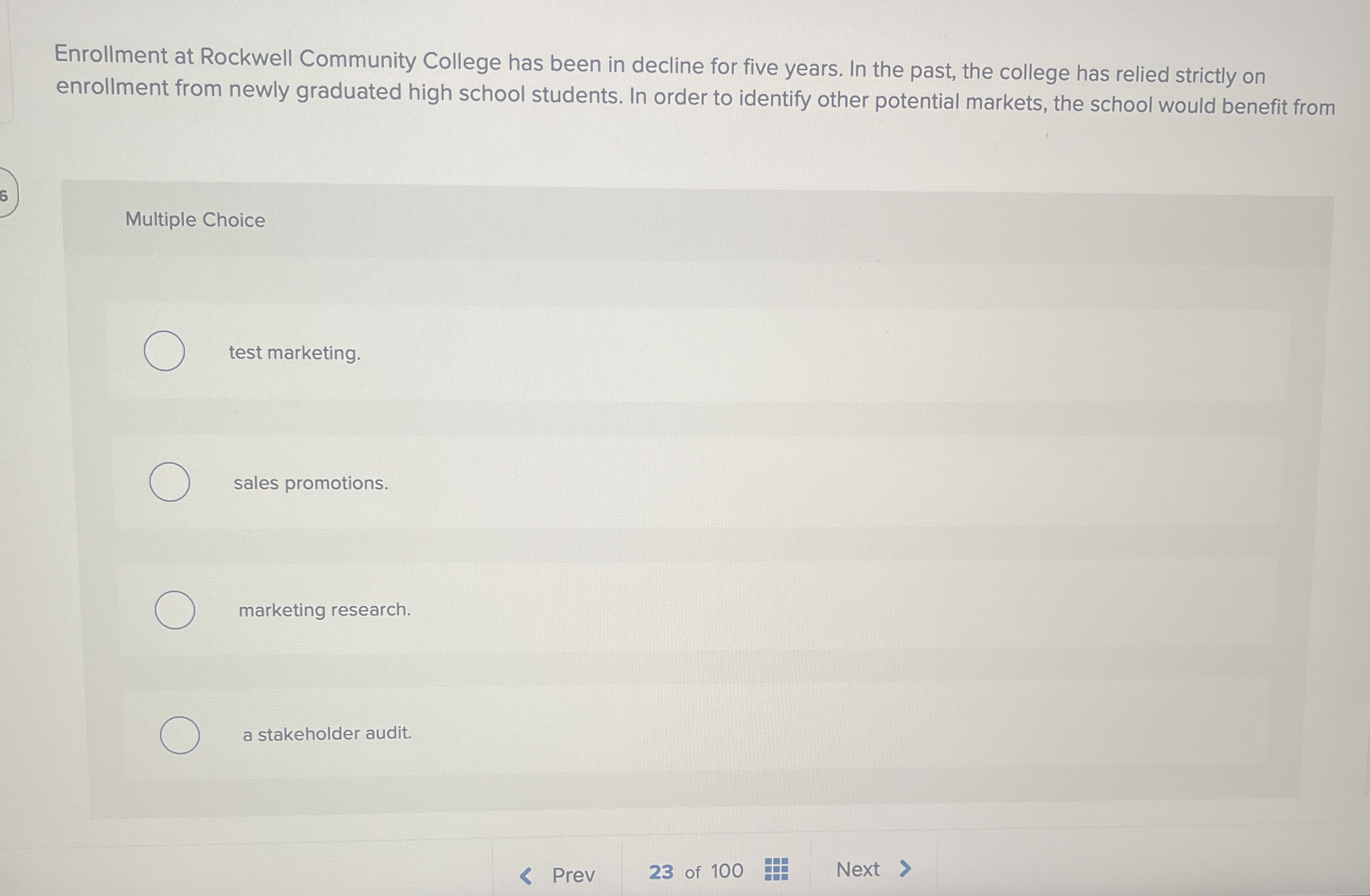 Solved Enrollment at Rockwell Community College has been in | Chegg.com