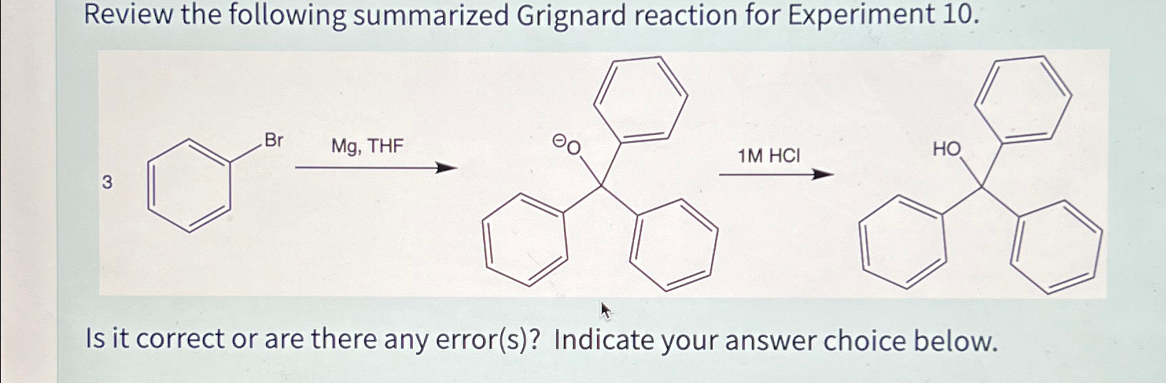 Review the following summarized Grignard reaction for | Chegg.com