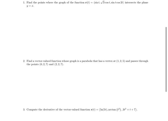 Solved 1. Find the points where the graph of the function | Chegg.com