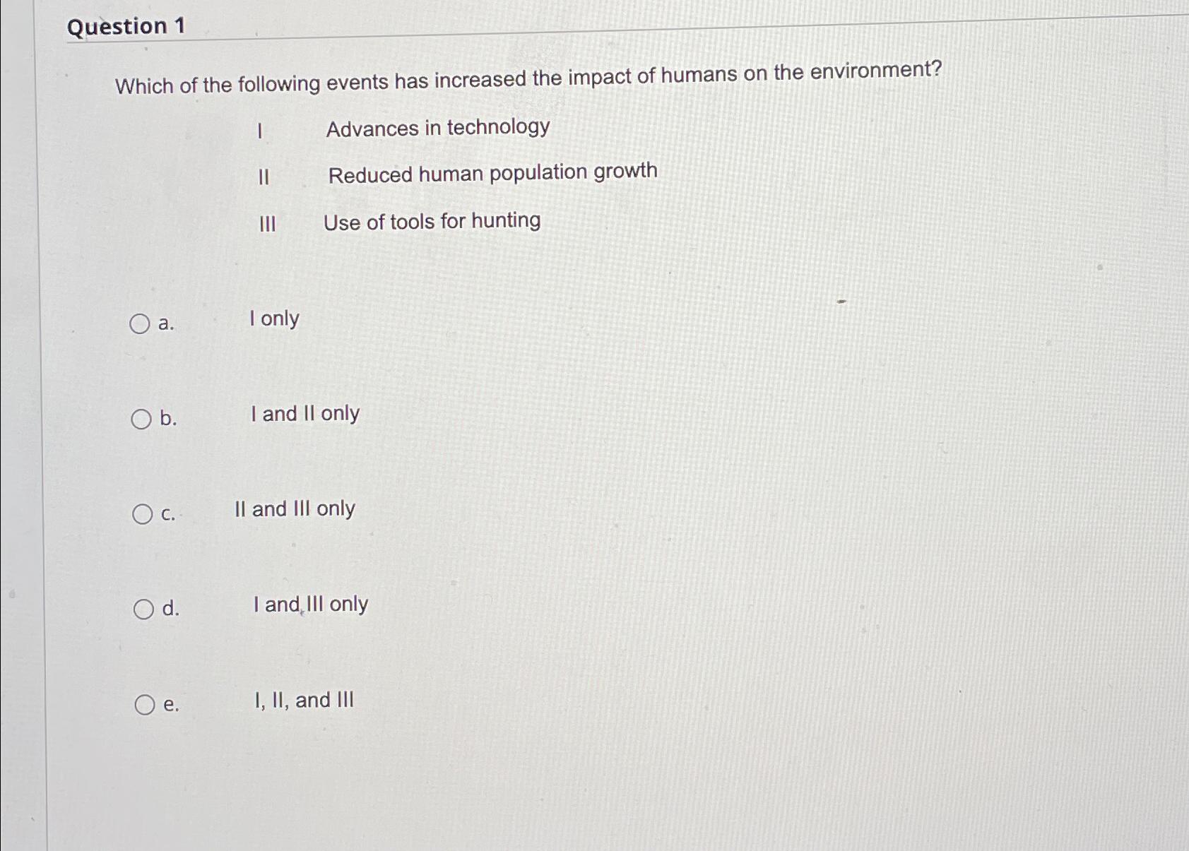 Solved Question 1Which of the following events has increased | Chegg.com