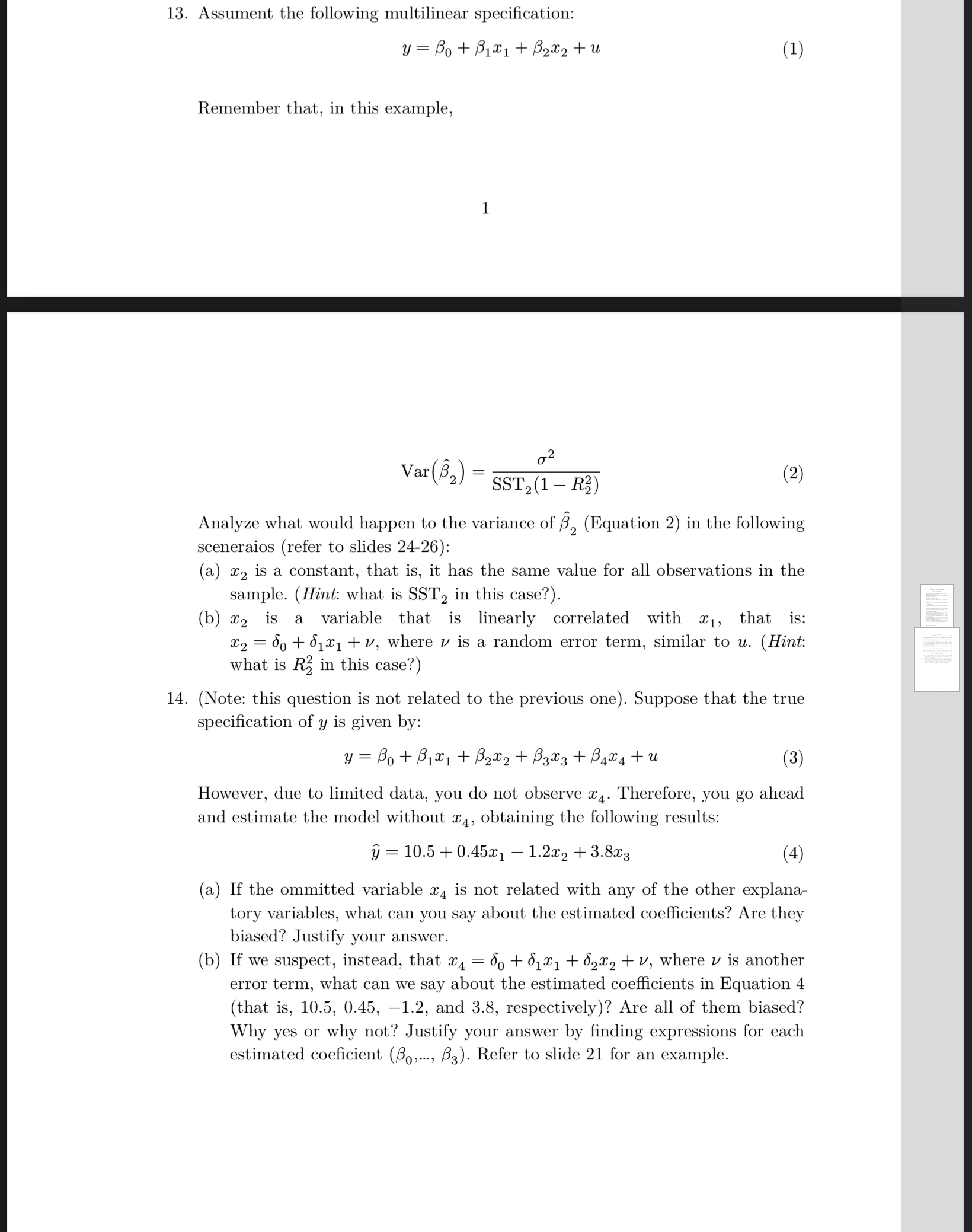 Solved Assument the following multilinear | Chegg.com