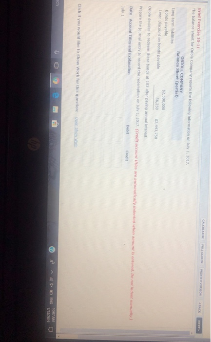 Solved CALCULATOR FULL SCREEN PRINTER VERSION BACK NEXTH | Chegg.com