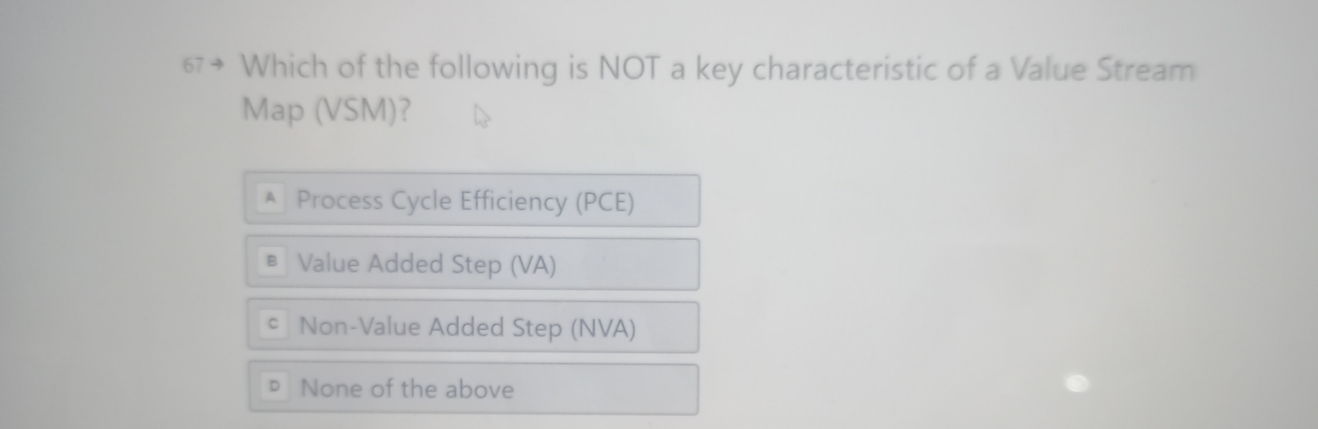 Solved 67→ ﻿Which of the following is NOT a key | Chegg.com