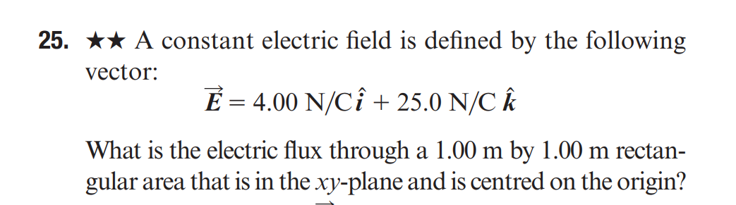 Solved ****** ﻿A constant electric field is defined by the | Chegg.com
