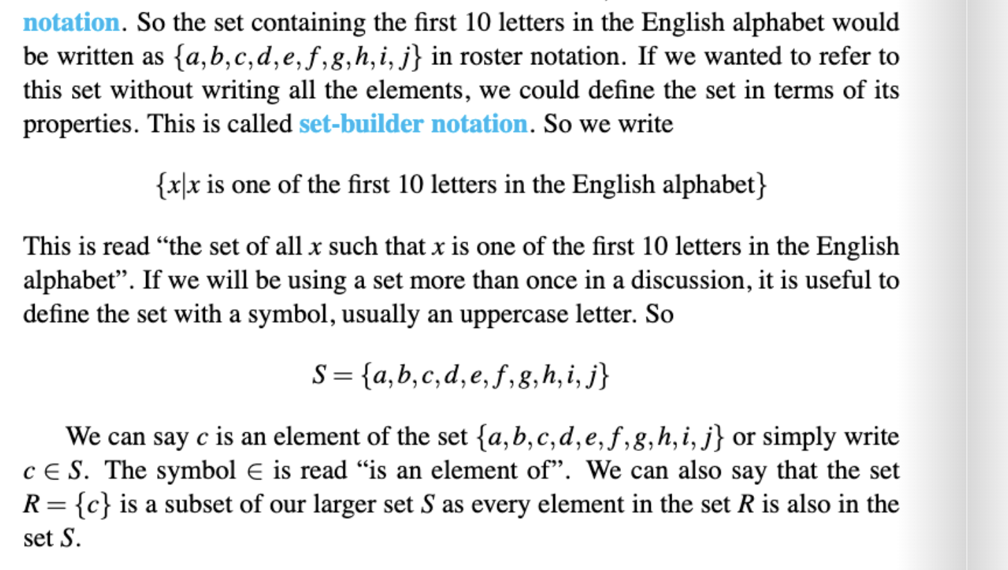 Solved notation. So the set containing the first 10 ﻿letters | Chegg.com