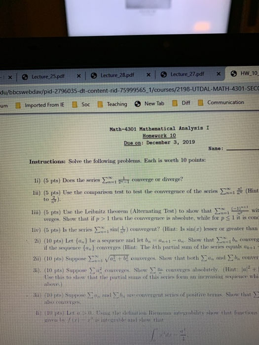 Solved * Lecture 25.pdf * Lecture 28.pdf Lecture 27.pdf X HW | Chegg.com