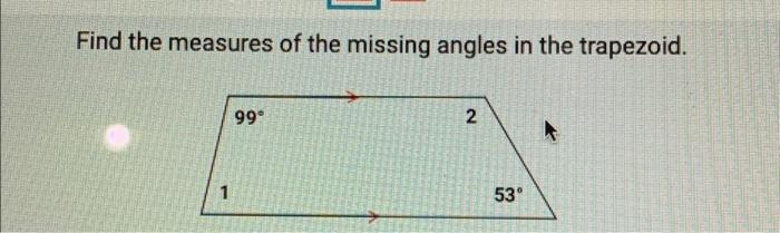 Solved Find the measures of the missing angles in the | Chegg.com