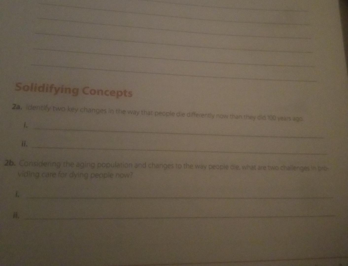 Solved Solidifying Conceptsi.2b. ﻿Considering the aging | Chegg.com