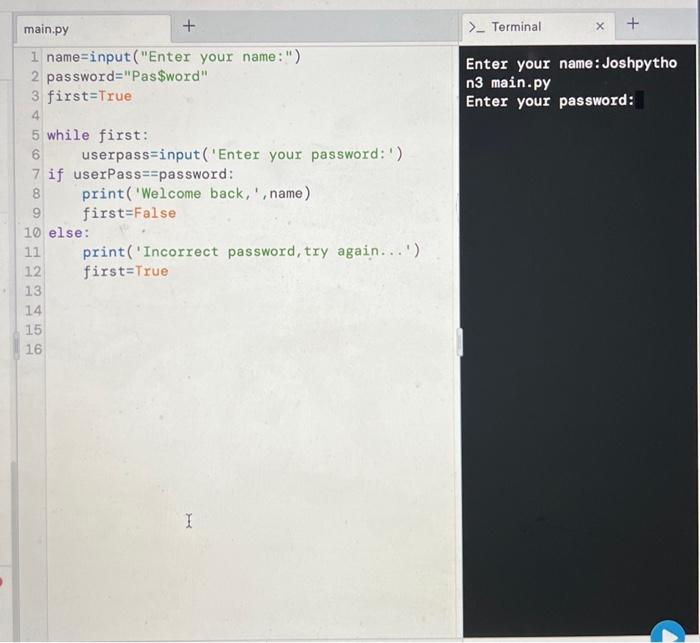 Solved (Python programming) Why is it that when i enter in | Chegg.com