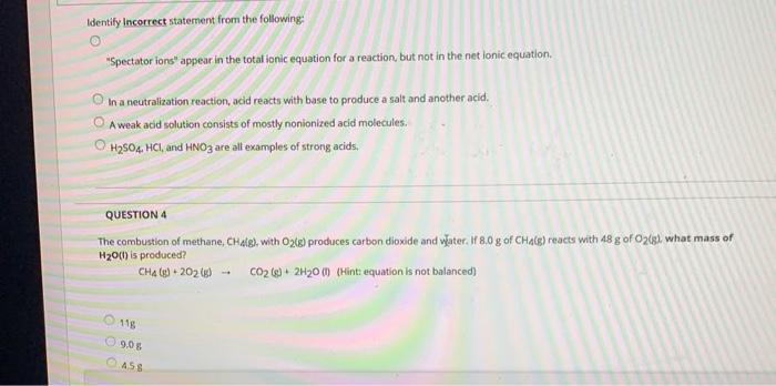 Solved Identify Incorrect statement from the following | Chegg.com
