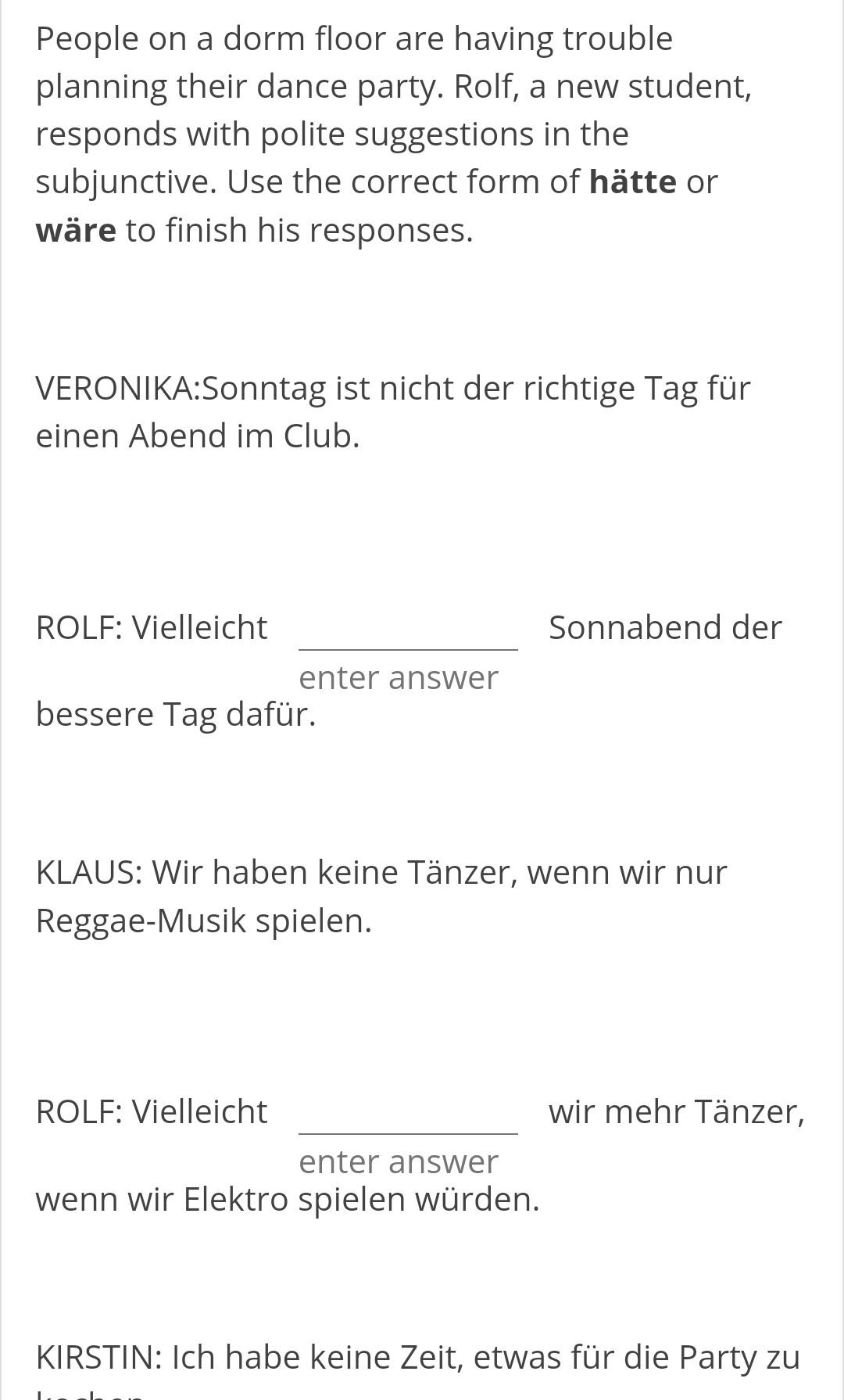 People on a dorm floor are having trouble planning | Chegg.com