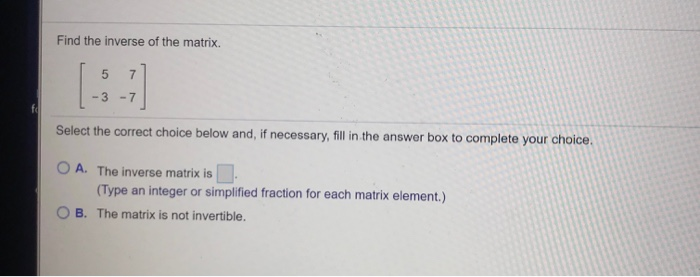 Solved 5 - 10 Let A = Construct a 2x2 matrix B such that AB | Chegg.com