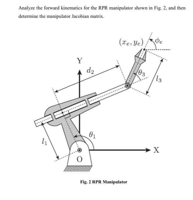 Solved Analyze the forward kinematics for the RPR | Chegg.com