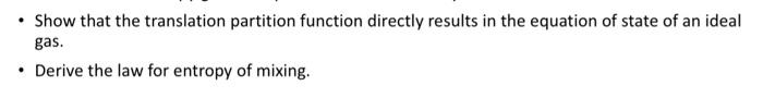 Solved Show that the translation partition function directly | Chegg.com