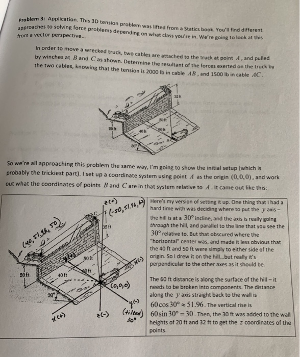 Solved Problem 3: Application. This 3D te is so tension | Chegg.com