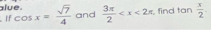 Solved Find tanβ if sinβ=−535 and cosB=−23If cosx=47 and 23π | Chegg.com